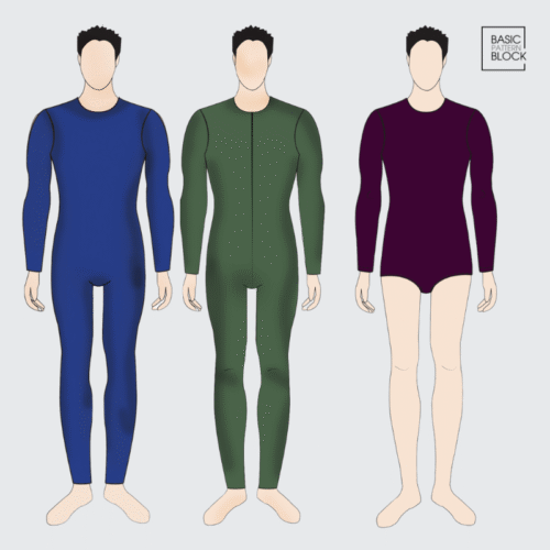 Men Bodysuit & Leotard Sewing Pattern | Basic Pattern Block