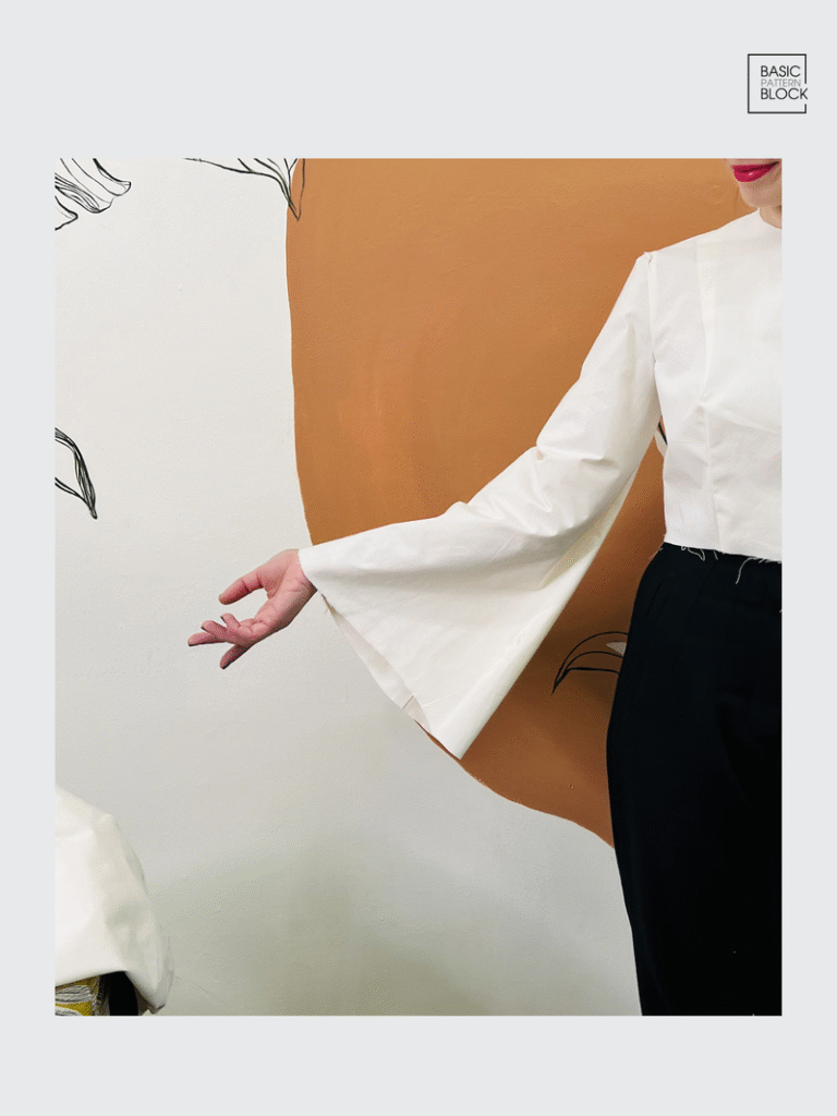Trumpet Sleeve Sewing Pattern Block | Basic Pattern Block