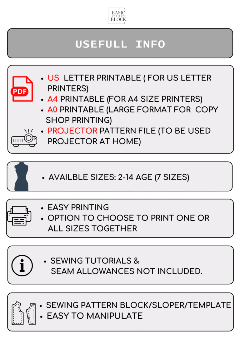 Sewing Pattern Blocks & Patterns | Basic Pattern Block