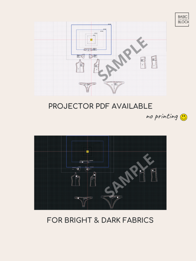 Sash Sewing Pattern | One Size | Basic Pattern Block
